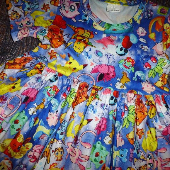 Dresses | Pokmon Girls Short Sleeve Boutique Dress Pokemon | Poshmark